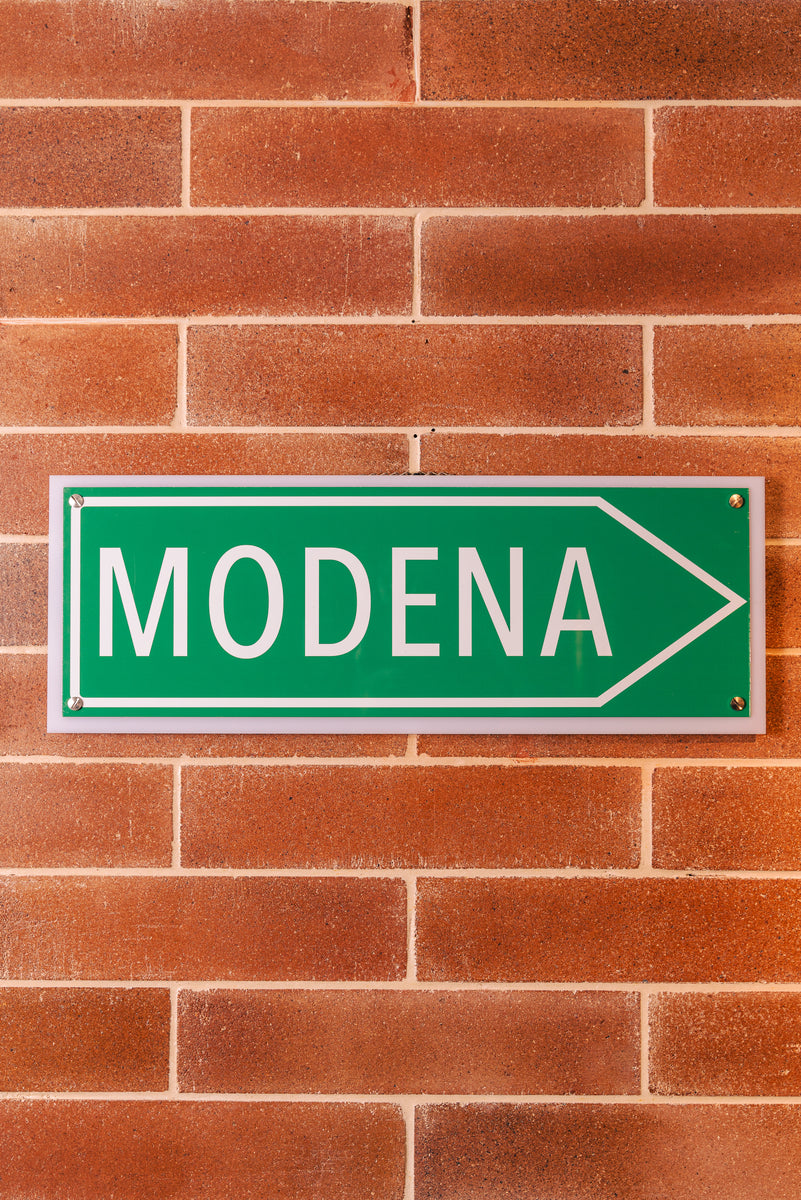 Modena Metal and Acrylic Sign Rectangular – ZS Classics