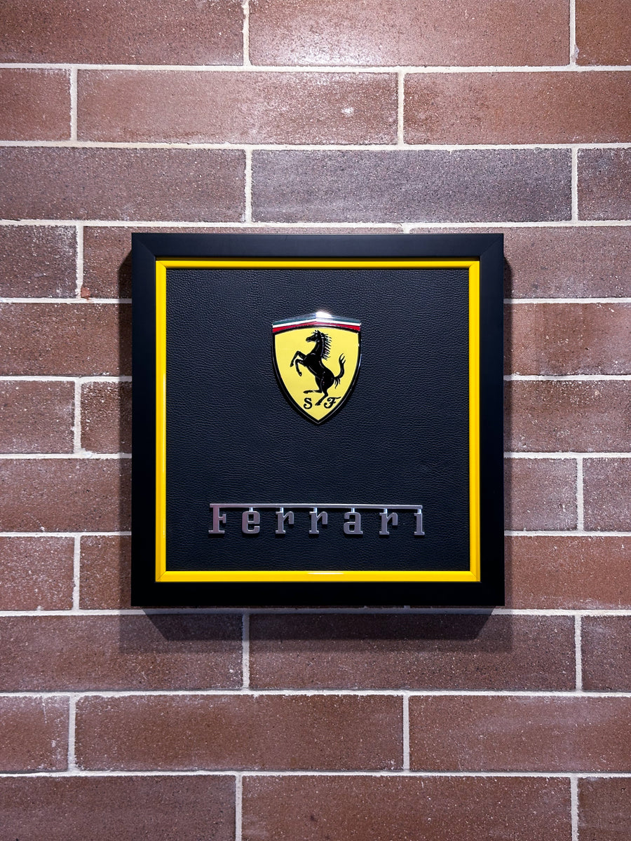 Framed Ferrari Shield – ZS Classics