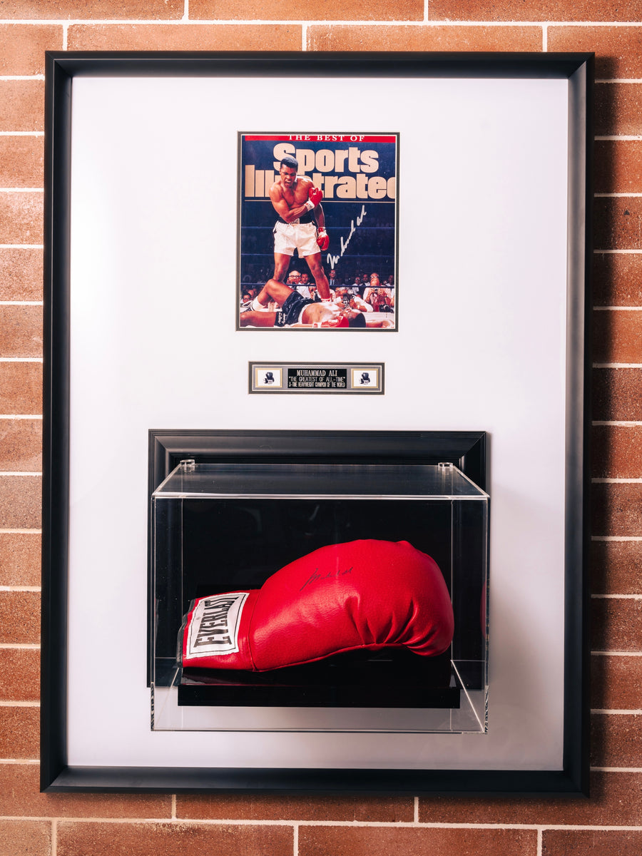 Muhammad Ali Signed Picture and Glove Frame – ZS Classics